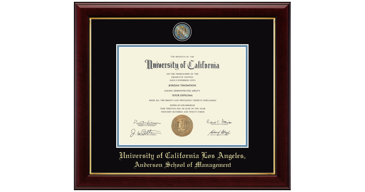 Masterpiece Medallion Diploma Frame in Gallery University of California ...