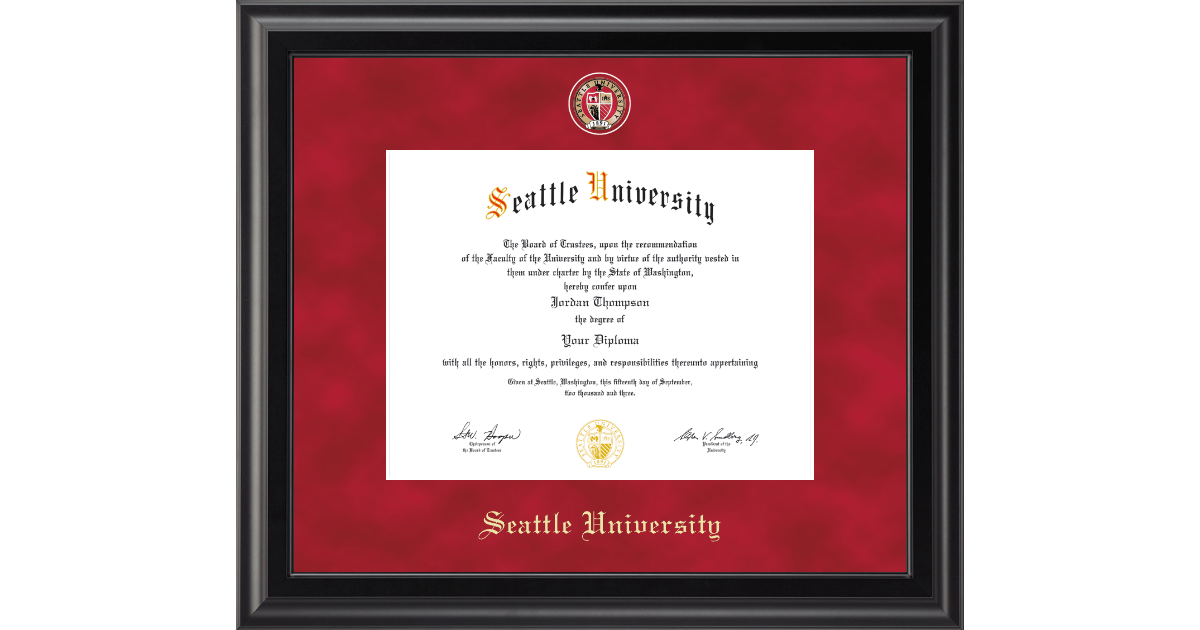 Regal Diploma Frame in Midnight Seattle University - Item #355045