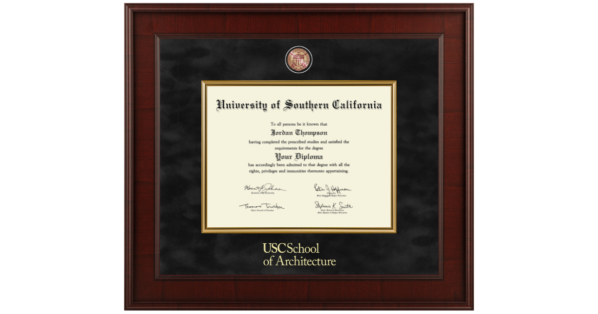 USC School of Architecture Diploma Frames | Church Hill Classics