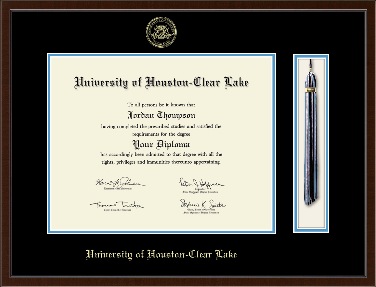 University of Houston-Clear Lake Tassel Edition Diploma Frame in Delta ...