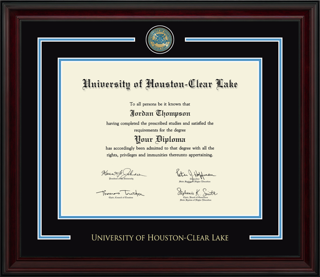 University of Houston-Clear Lake Showcase Edition Diploma Frame in ...
