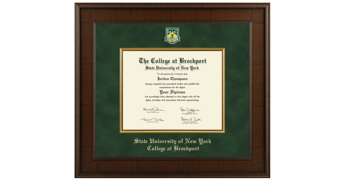 SUNY Brockport Diploma Frame | Church Hill Classics