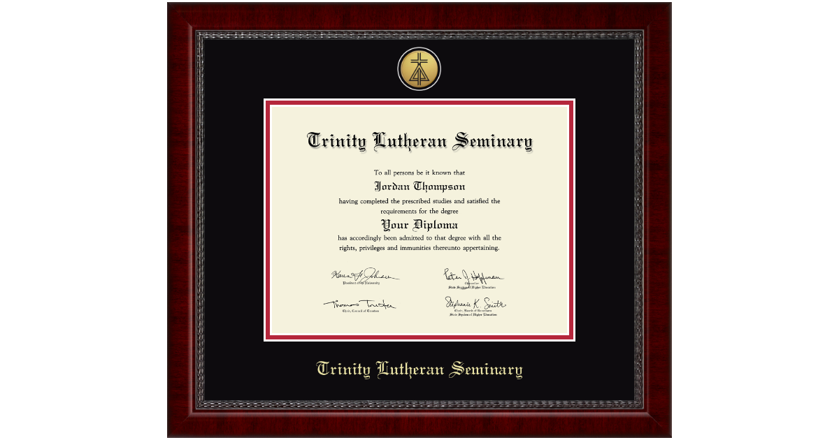 Gold Engraved Medallion Diploma Frame in Sutton Capital University ...