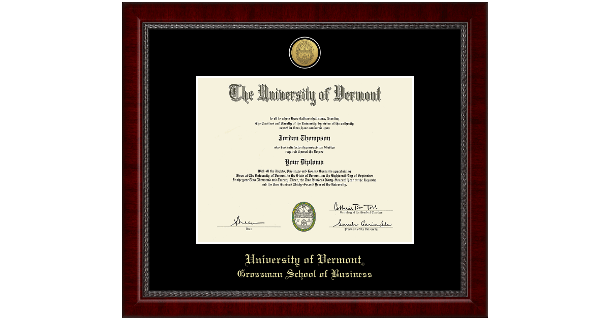 Gold Engraved Medallion Diploma Frame in Sutton The University of ...