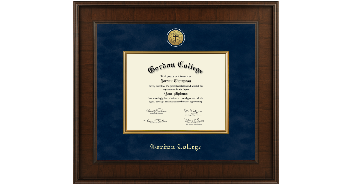 Presidential Gold Engraved Diploma Frame in Madison Gordon College in ...