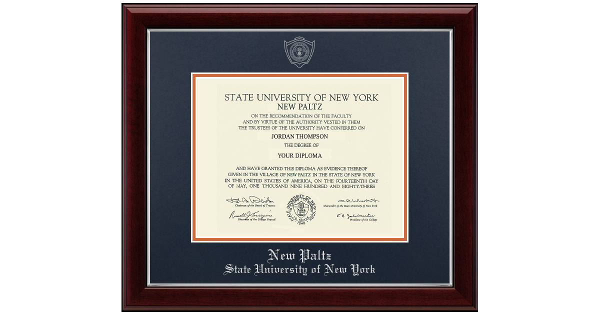 Silver Embossed Diploma Frame in Gallery Silver State University of New ...