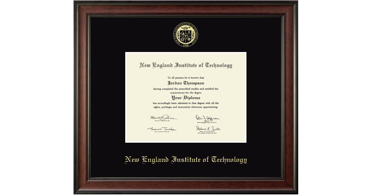 Gold Embossed Diploma Frame in Studio New England Institute of ...