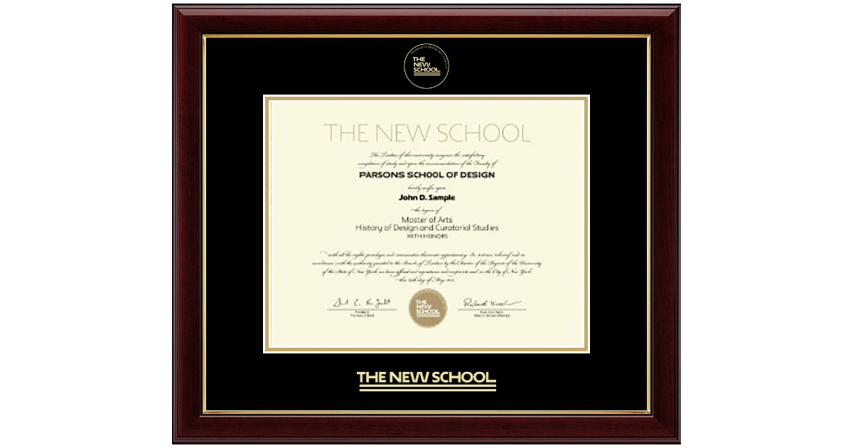 Gold Embossed Diploma Frame in Gallery The New School - Item #366808 ...