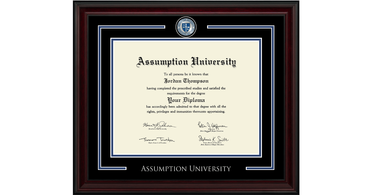 Showcase Edition Diploma Frame in Encore Assumption University - Item ...