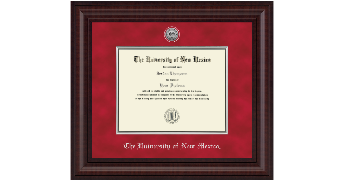 Presidential Silver Engraved Diploma Frame in Premier The University of ...