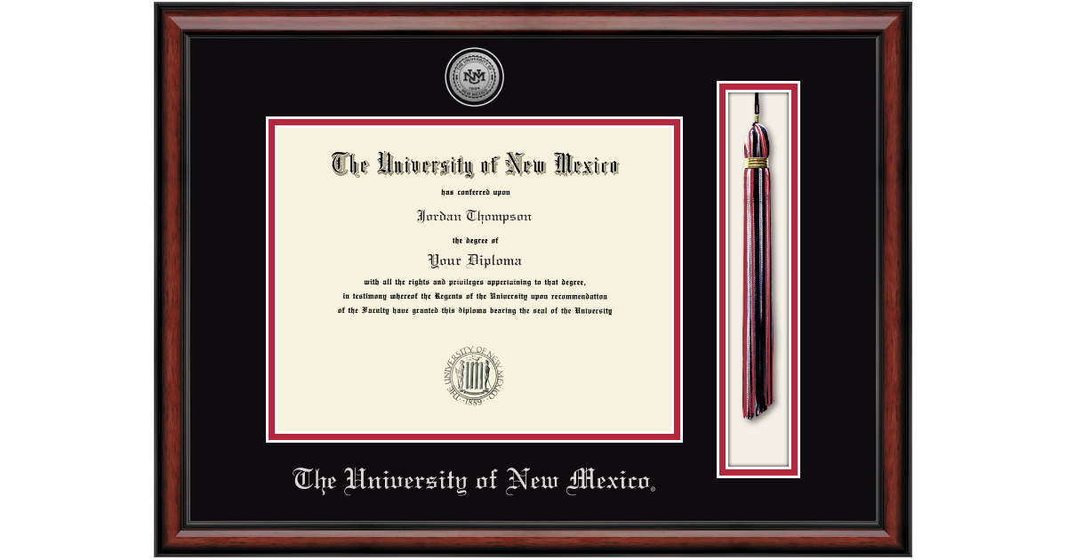 Tassel & Cord Diploma Frame in Southport The University of New Mexico ...