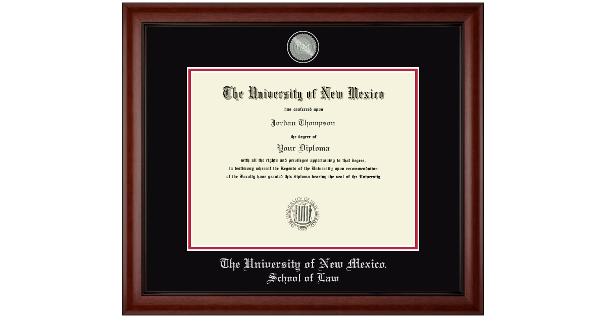 UNM School of Law Diploma Frames | Church Hill Classics