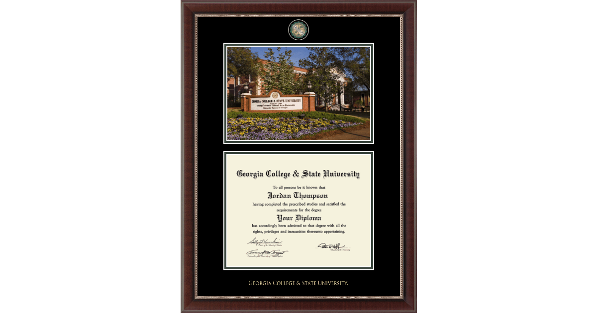 Campus Scene Masterpiece Diploma Frame in Chateau Georgia College ...