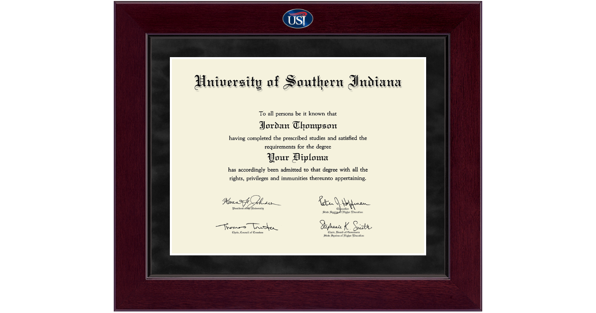 Millennium Masterpiece Diploma Frame in Cordova University of Southern ...
