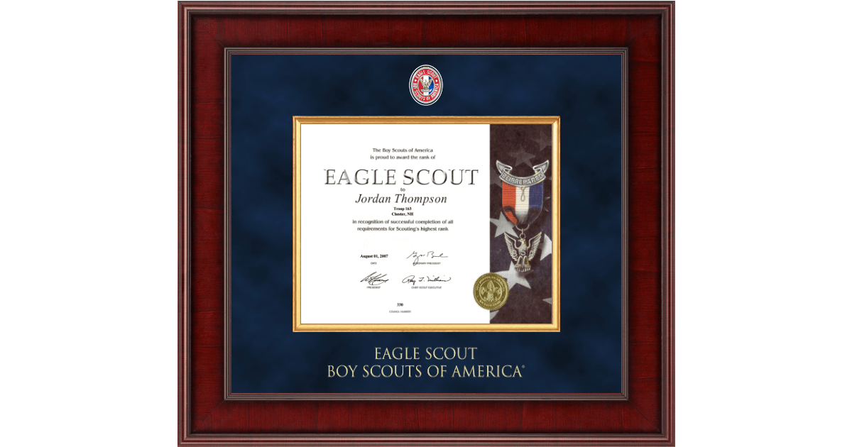 Boy Scouts of America | Certificate Frames | Church Hill Classics