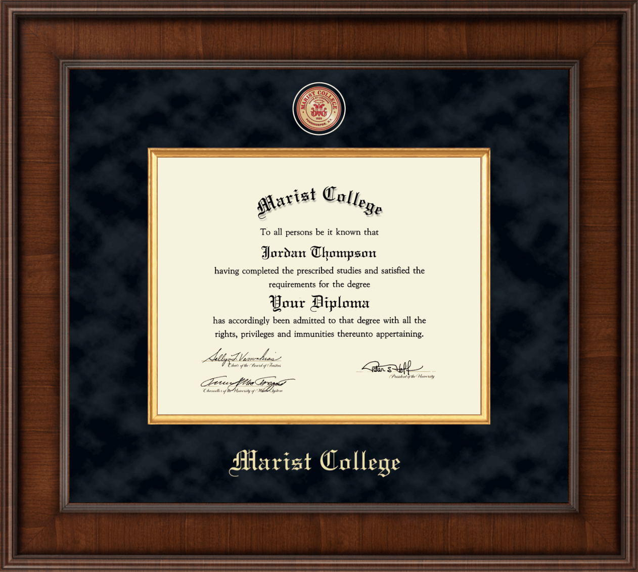 Marist College Presidential Masterpiece Diploma Frame in Madison - Item ...