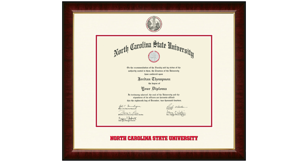 Dimensions Diploma Frame in Murano North Carolina State University ...
