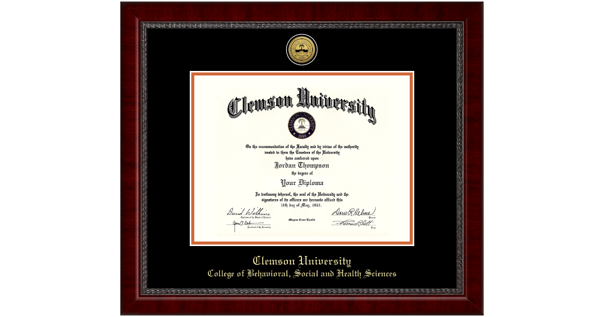 Gold Engraved Medallion Diploma Frame in Sutton Clemson University ...