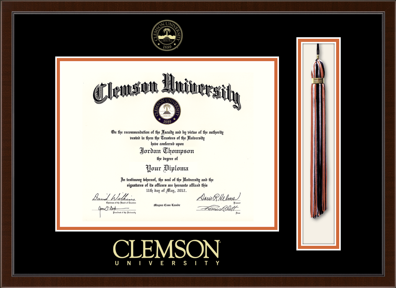 Clemson University Tassel Edition Diploma Frame in Delta - Item #384988 ... Clemson University Tassel Edition Diploma Frame in Delta - Item #384988 ...