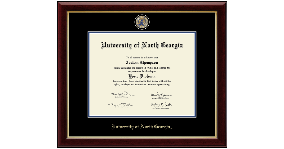 Masterpiece Medallion Diploma Frame in Gallery University of North ...
