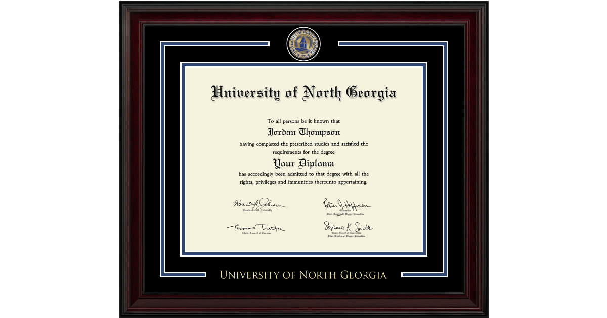 Showcase Edition Diploma Frame in Encore University of North Georgia ...