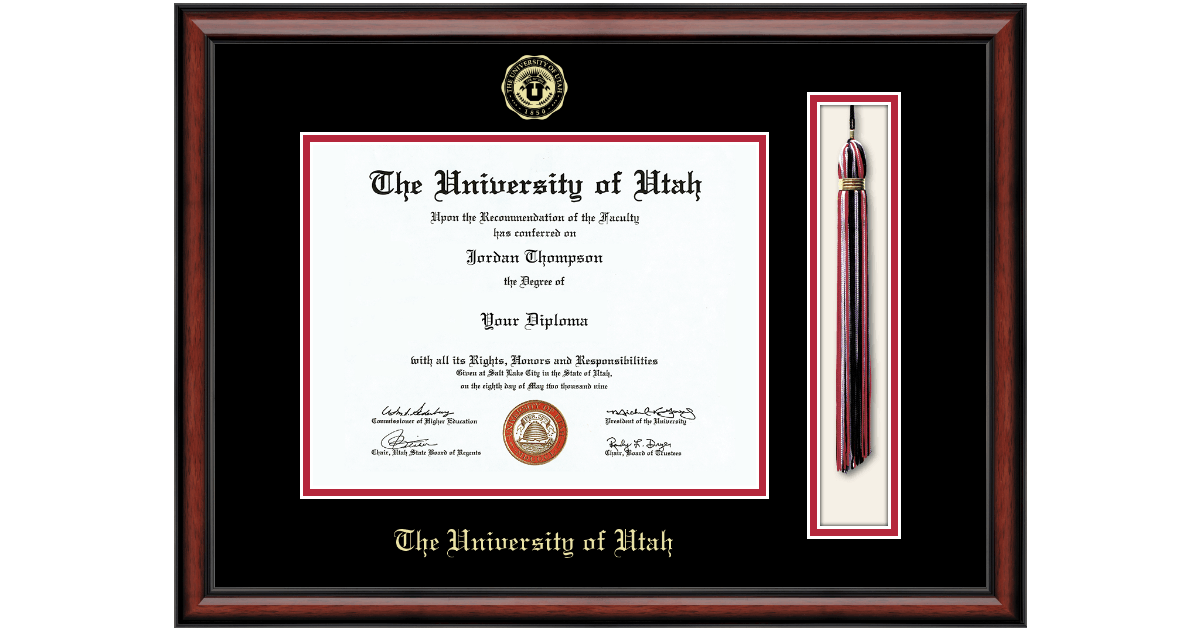 Tassel & Cord Diploma Frame in Southport The University of Utah - Item ... Tassel & Cord Diploma Frame in Southport The University of Utah - Item ...