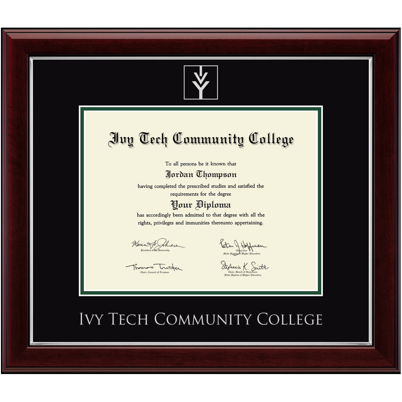 Ivy Tech Community College - Diploma Frames - Church Hill Classics