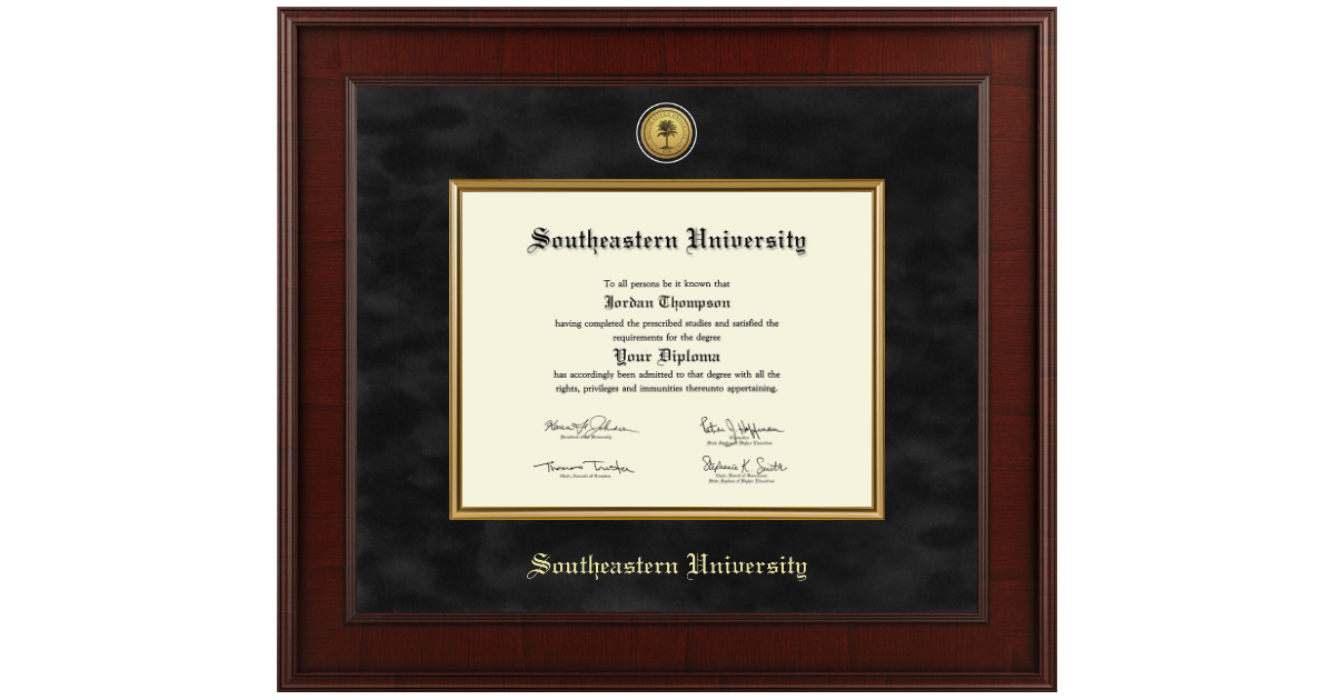 Southeastern University - Diploma Frames - Church Hill Classics