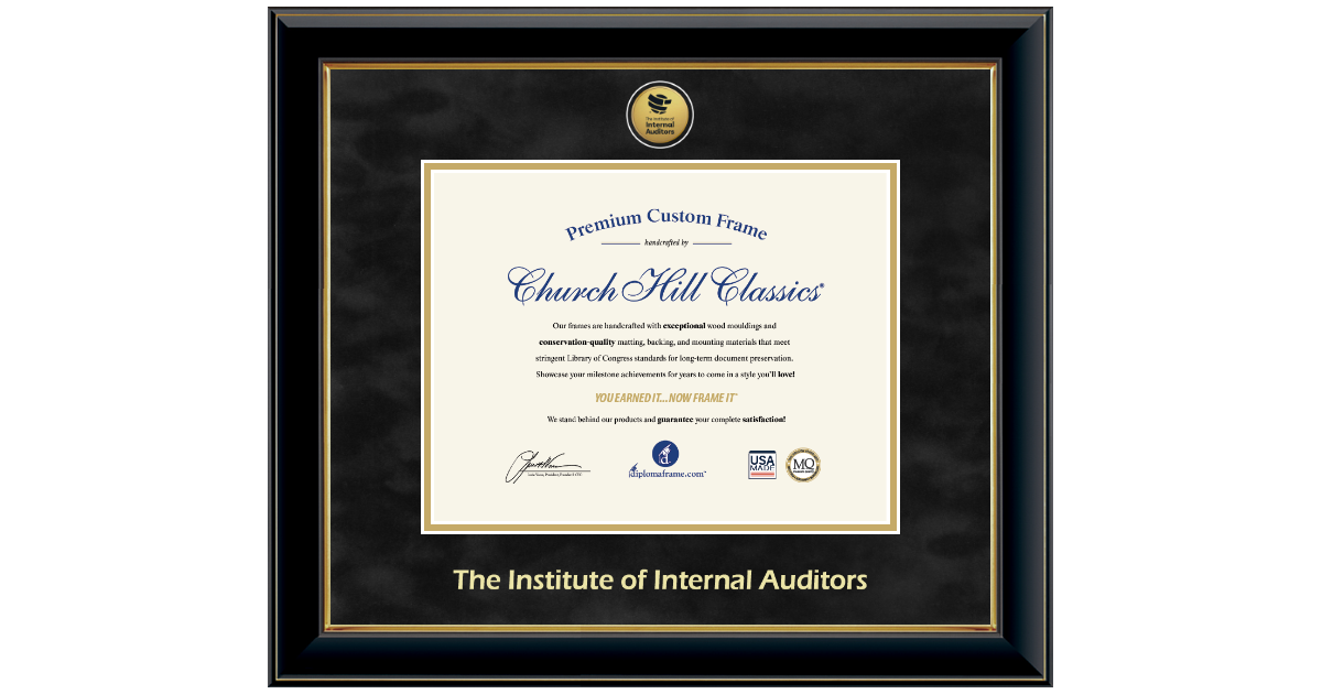 Horizontal- Gold Engraved Medallion Certificate Frame in Onyx Gold The ...