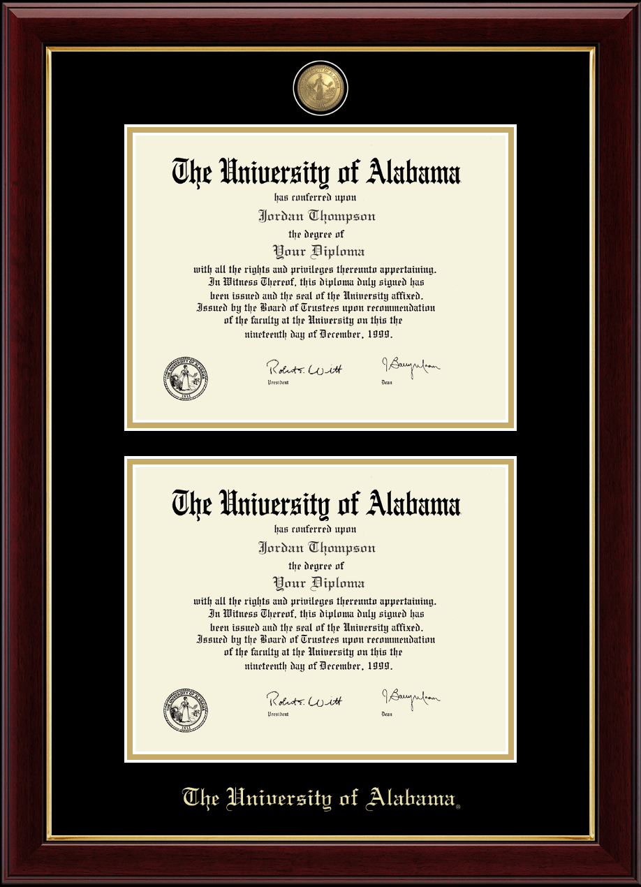 The University of Alabama Tuscaloosa Masterpiece Medallion Double ...