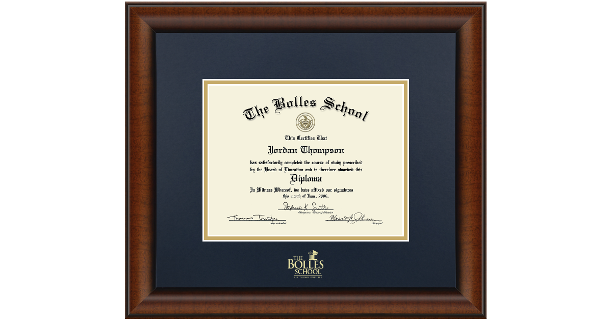 Gold Embossed Diploma Frame in Austin The Bolles School - Item #399150 ...