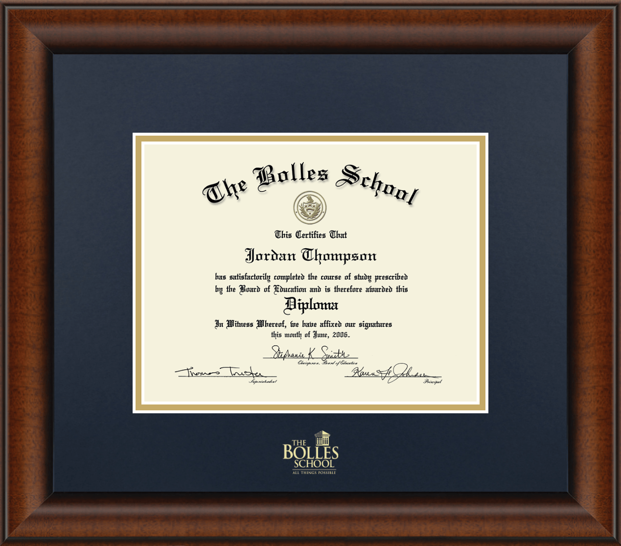 The Bolles School Gold Embossed Diploma Frame in Austin - Item #399150 ...