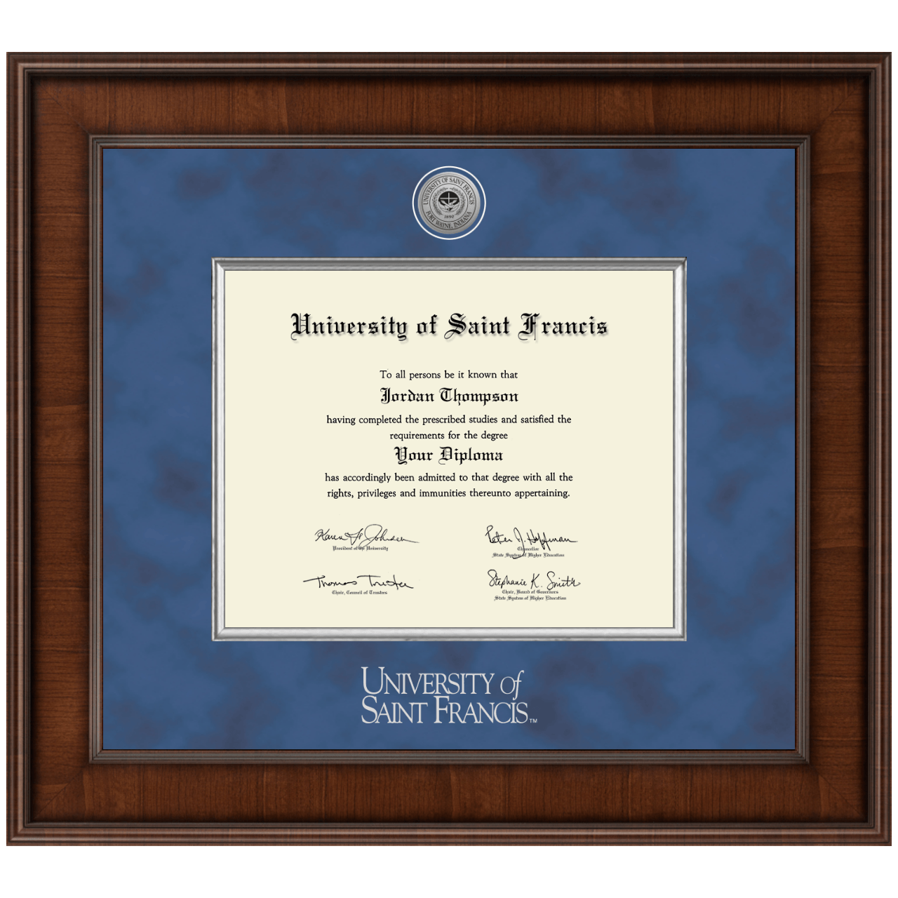 University of Saint Francis Diploma Frame | Custom Frames Online ...