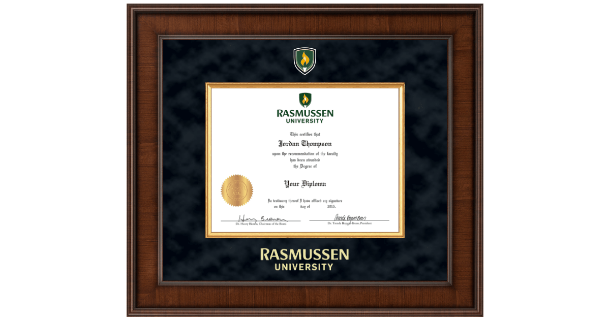 Presidential Masterpiece Diploma Frame in Madison Rasmussen University ...