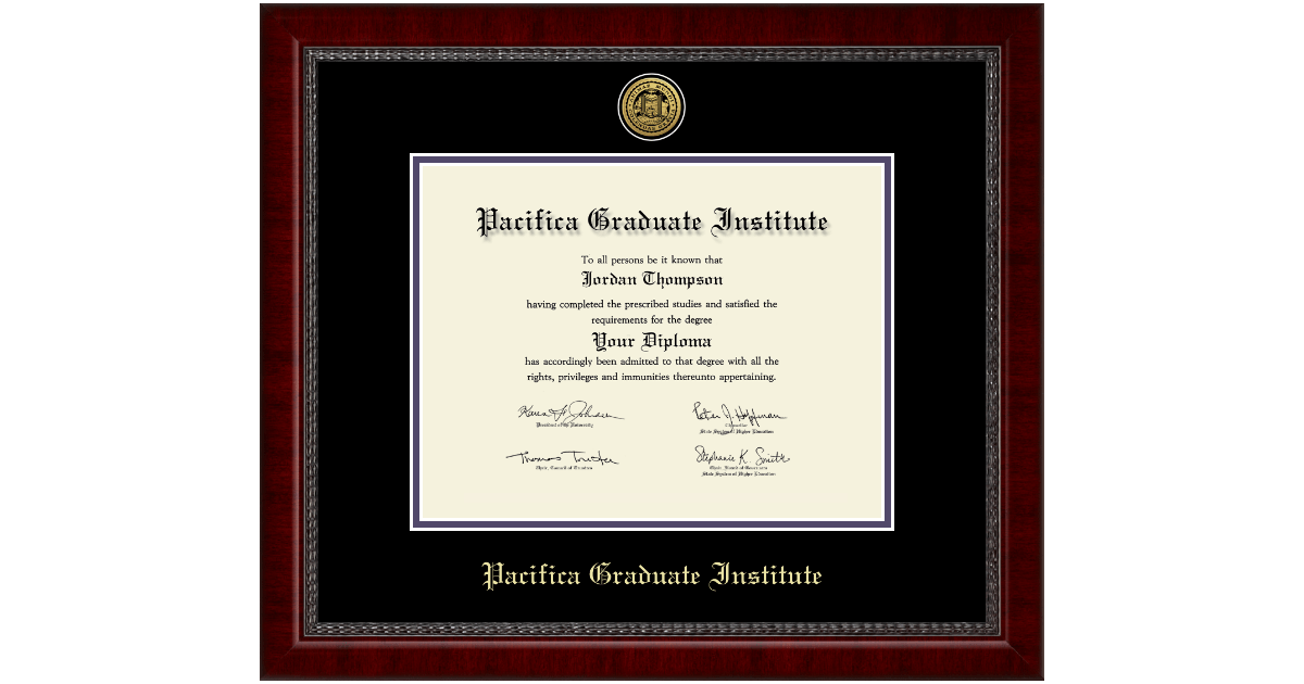 Gold Engraved Medallion Diploma Frame in Sutton Pacifica Graduate ...