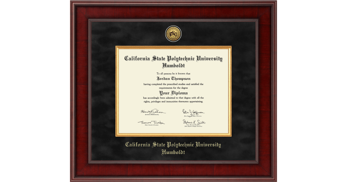 Cal Poly Humboldt Diploma Frame | Church Hill Classics