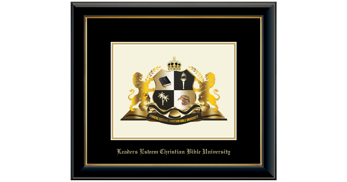 Gold Embossed Diploma Frame in Onyx Gold Leaders Esteem Christian Bible ...