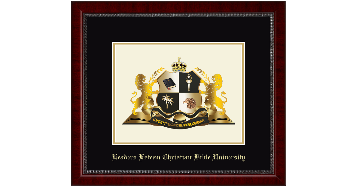 Gold Embossed Diploma Frame in Sutton Leaders Esteem Christian Bible ...