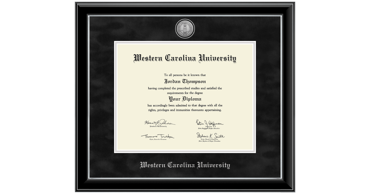 Masters/PhD/Honors College- Silver Engraved Medallion Diploma Frame in ...