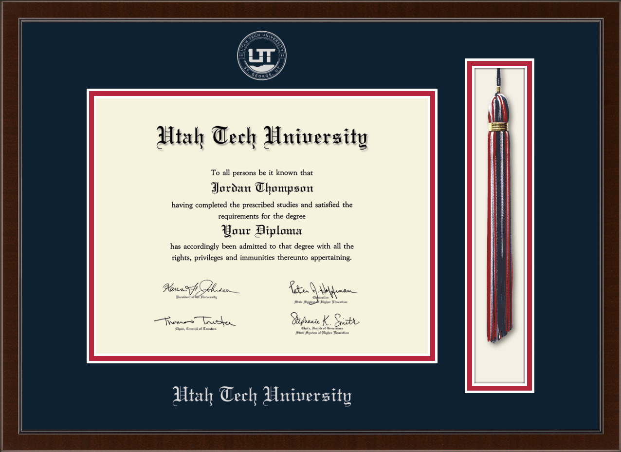 Utah Tech University Tassel Edition Diploma Frame in Delta - Item #403916