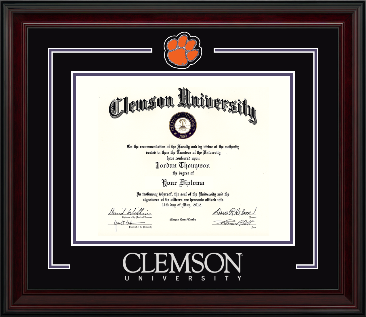 Clemson University Spirit Medallion Diploma Frame in Encore - Item ...