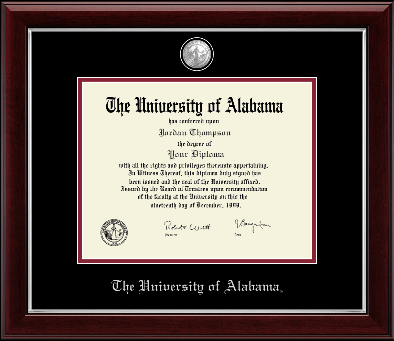 The University of Alabama Tuscaloosa Pewter Masterpiece Medallion ...