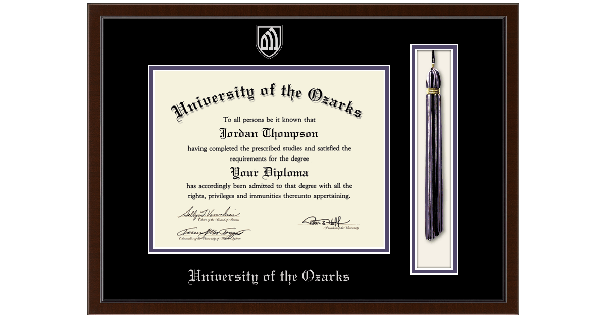 Tassel & Cord Diploma Frame in Delta University of the Ozarks - Item ...