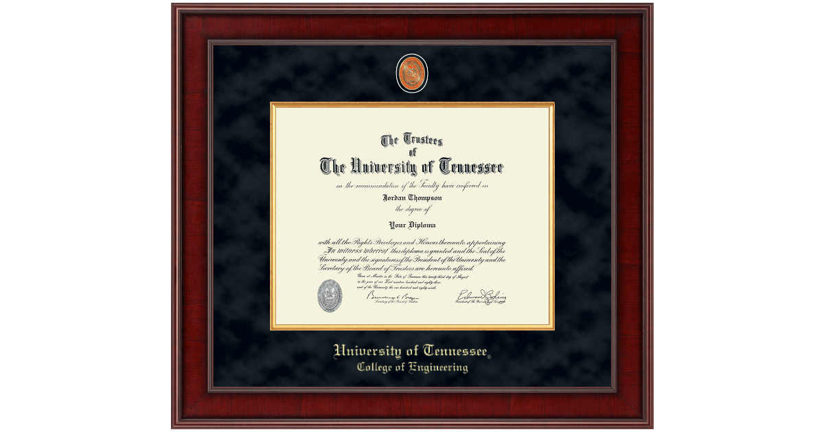 UTK College of Engineering Diploma Frames | Church Hill Classics