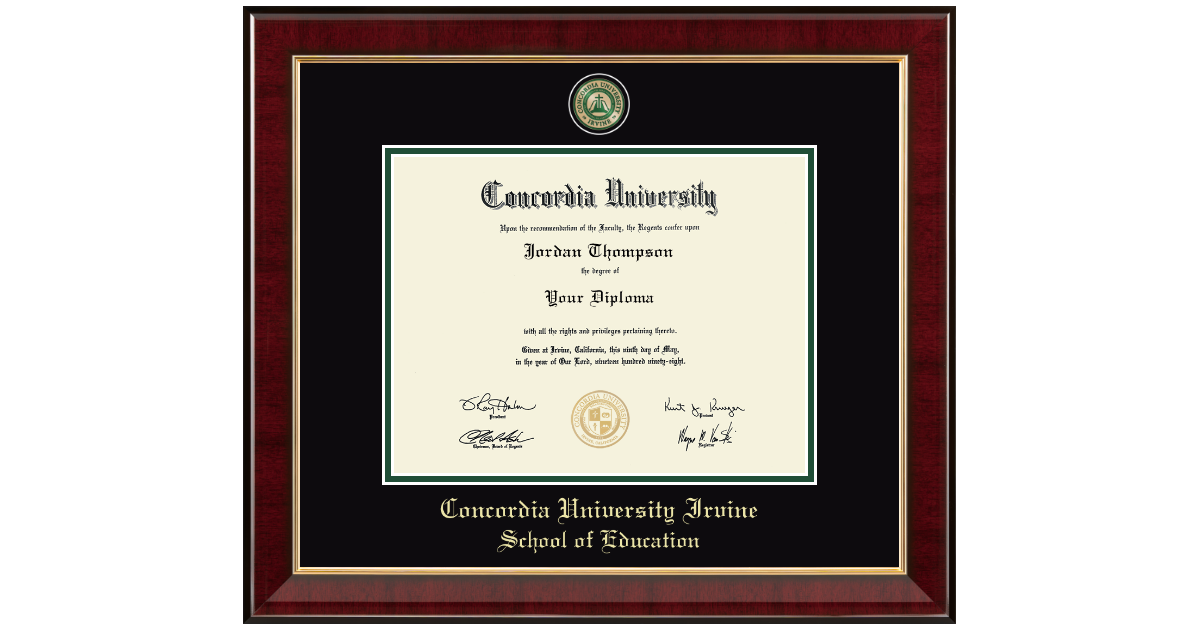 Masterpiece Medallion Diploma Frame in Murano Concordia University ...