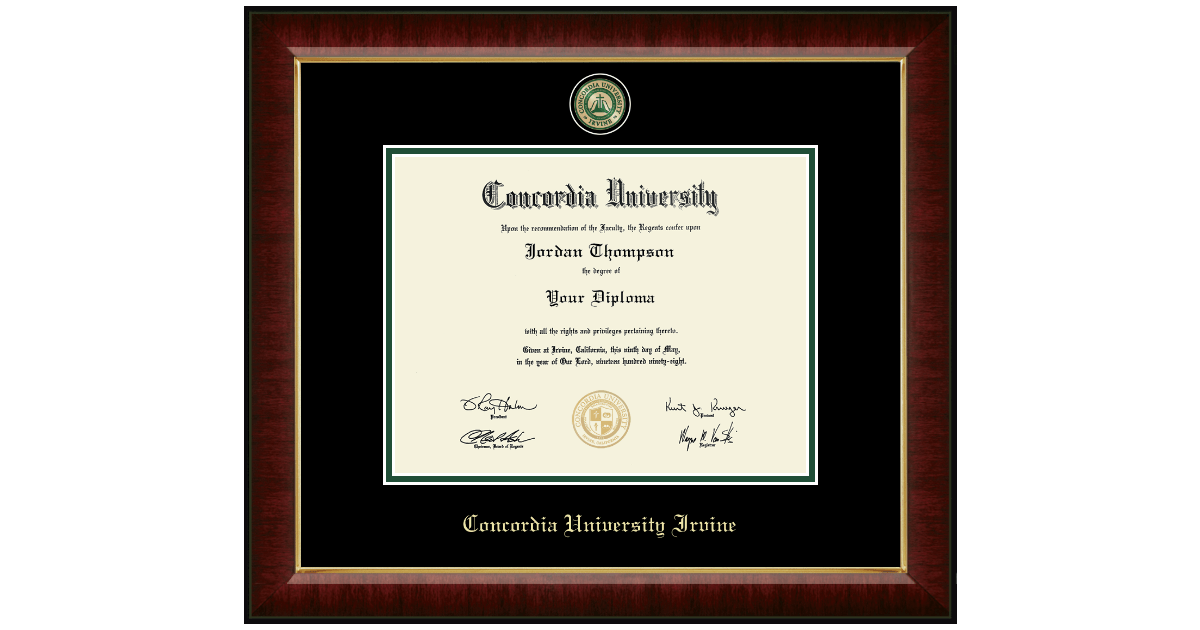 Masterpiece Medallion Diploma Frame in Murano Concordia University ...