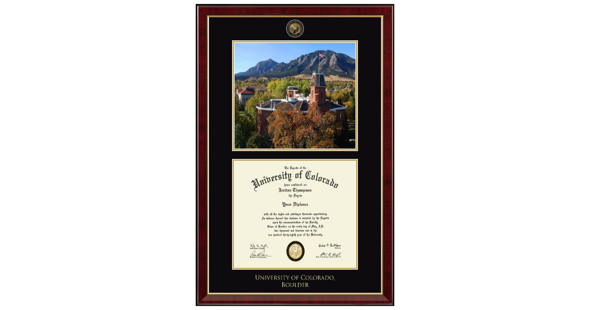 14"x16" - Campus Scene Masterpiece "Fall Photo" Diploma Frame in Murano ...