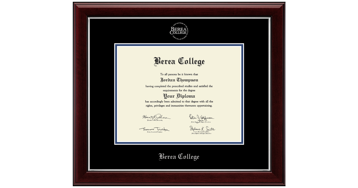 Silver Embossed Diploma Frame in Gallery Silver Berea College - Item ...