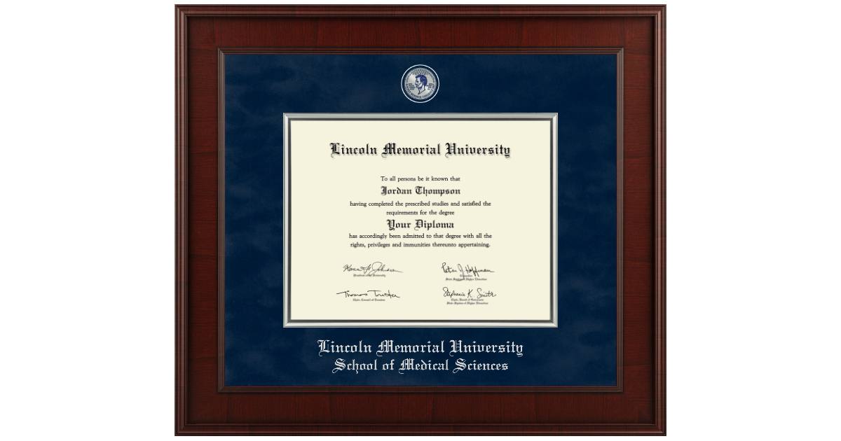 Lincoln Memorial School of Medical Sciences Diploma Frames
