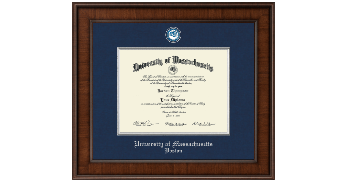 University of Massachusetts Boston | Diploma Frames | Church Hill Classics